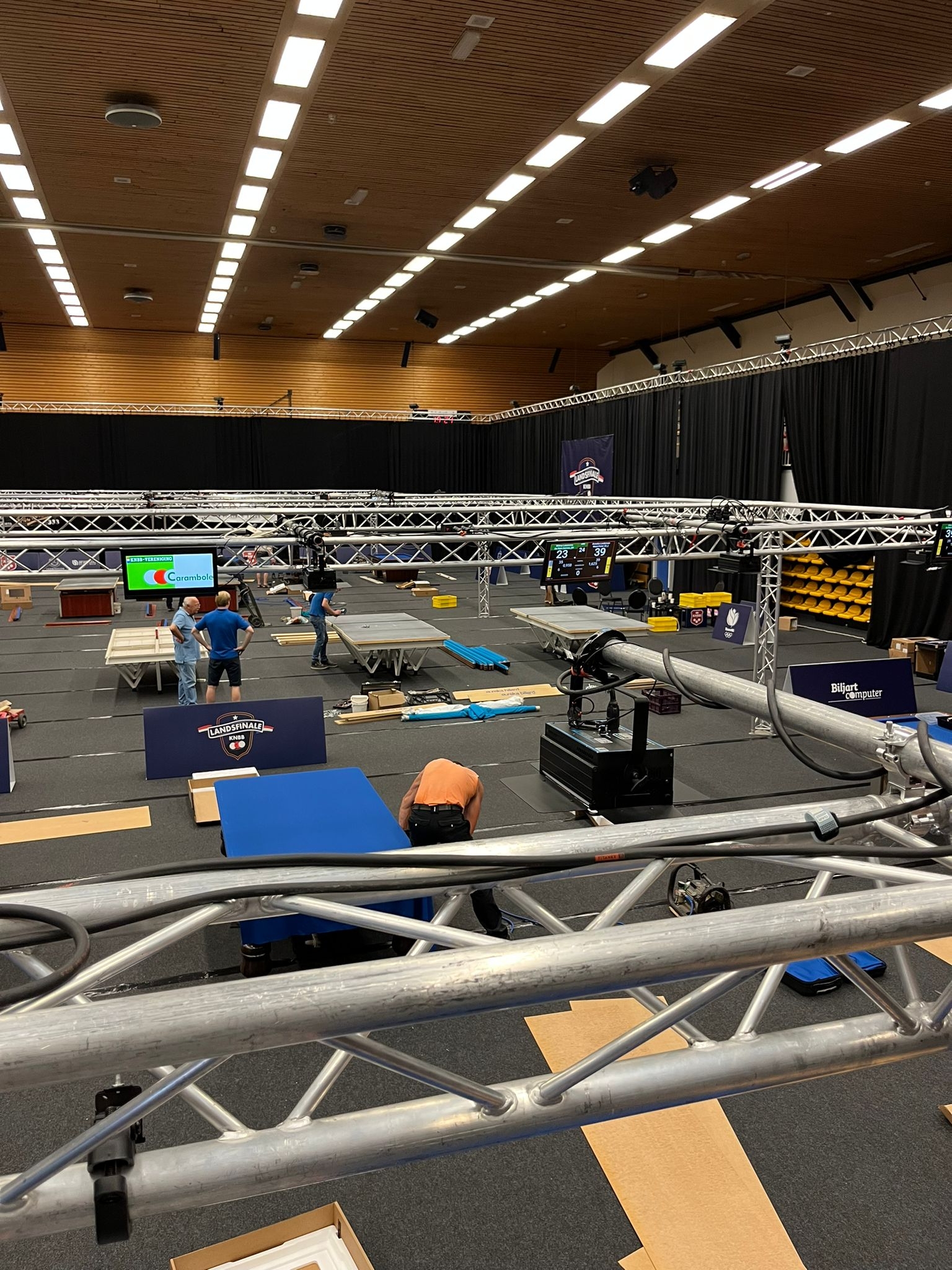 Merwestein (bijna) klaar voor Simonis Biljartlakens Landsfinale 2023 | KNBB