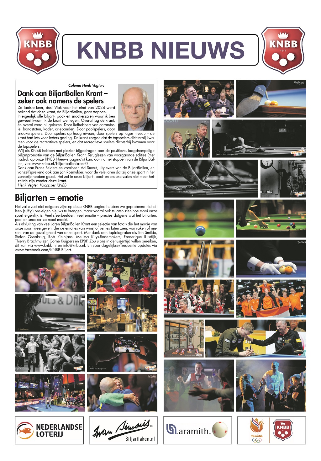 Laatste editie BiljartBallen | KNBB